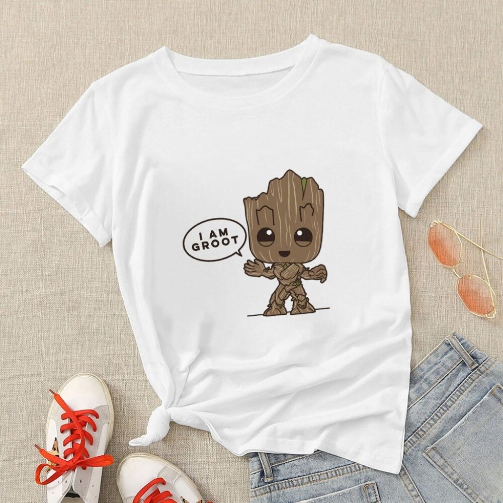 Kawaii Baby Groot I Am Groot Funny Ns Urbano White Ro… - Gem